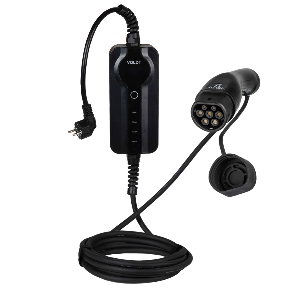 Type 2 - schuko GREEN UP | Câble de recharge réglable 8A - 16A | 3,7kW – VOLDT